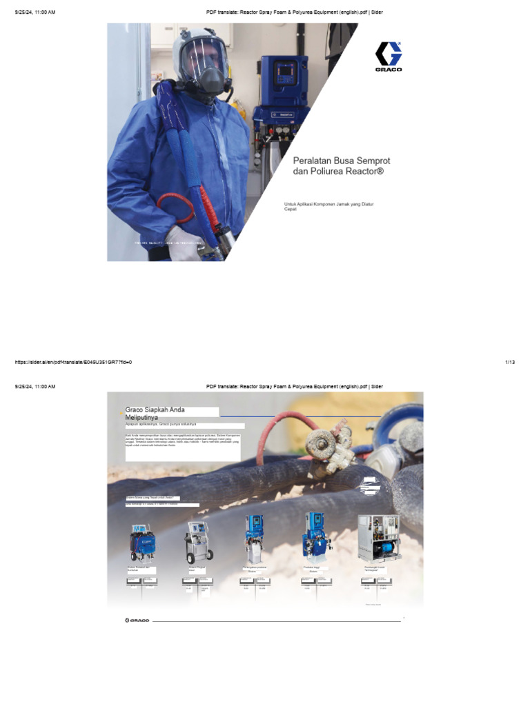 PDF Translate - Reactor Spray Foam & Polyurea Equipment (Indonesia ...