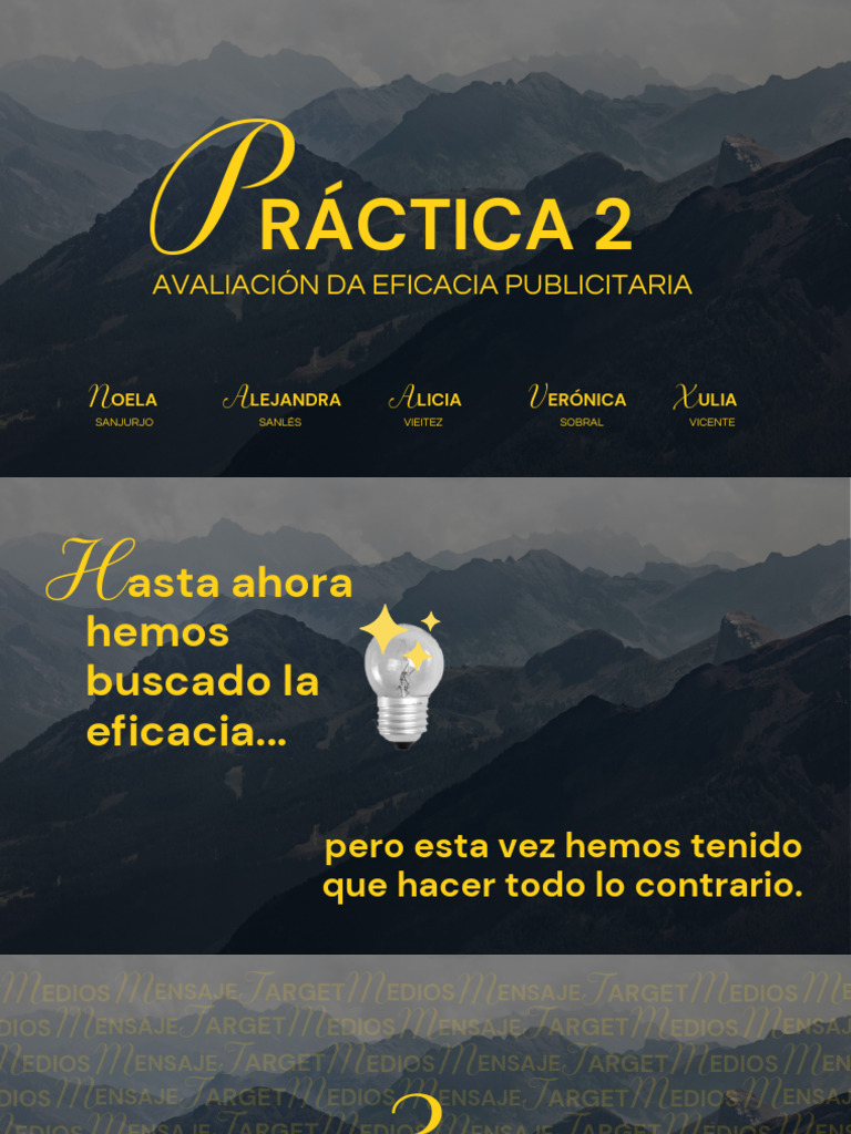 Presentación Práctica3 Eficacia | PDF