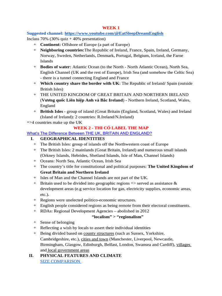 British Civilization Note | PDF