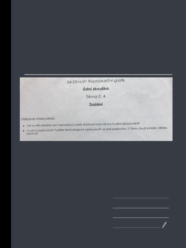 Otázka 4 - Technologie Grafika | PDF