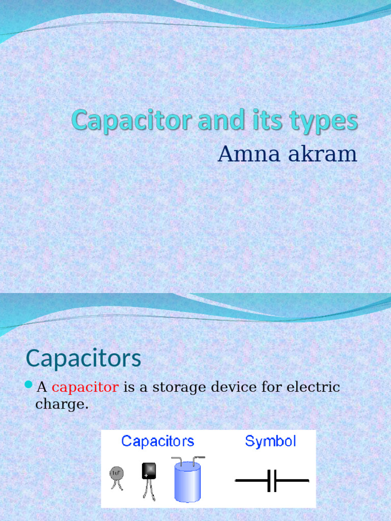 Capacitor | PDF