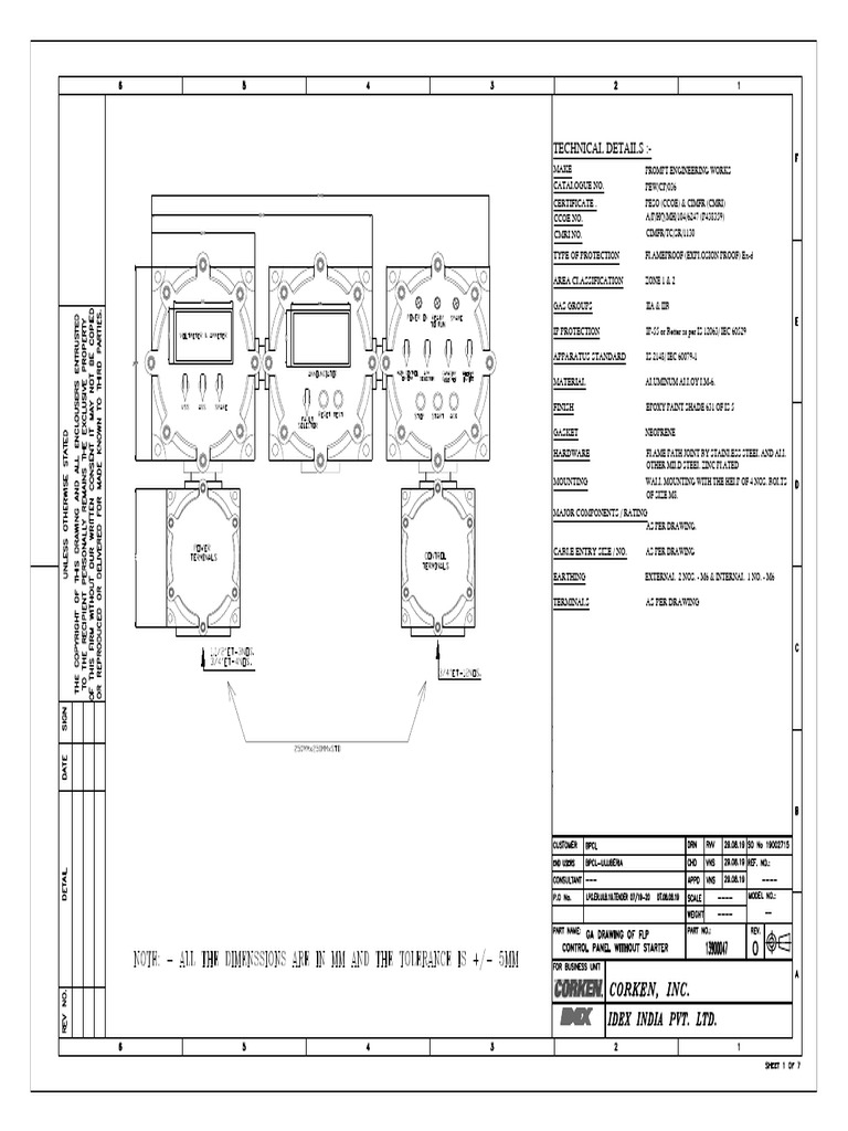 Control Panel Drawing-1 | PDF