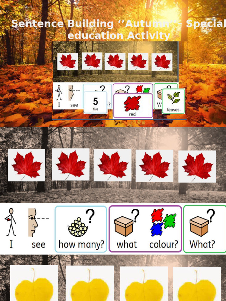 Building Sentences Autumn | PDF
