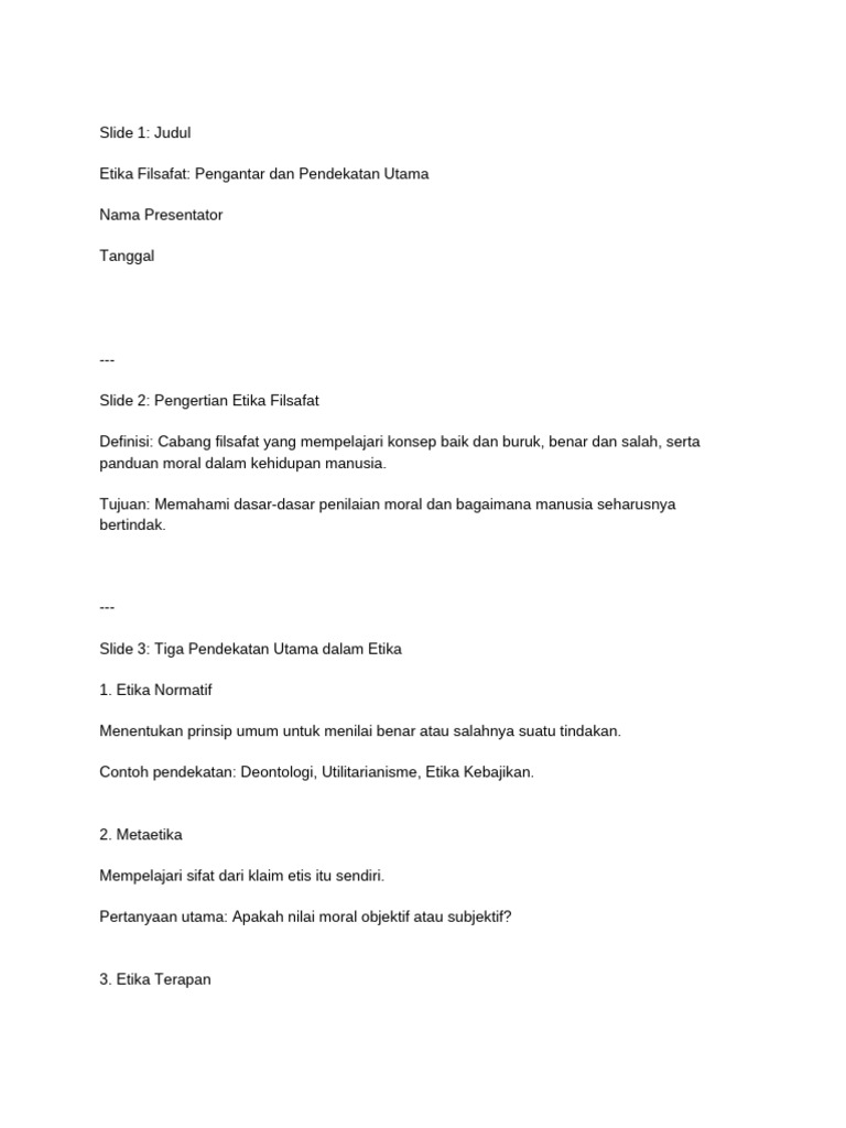 Format Presentasi | PDF