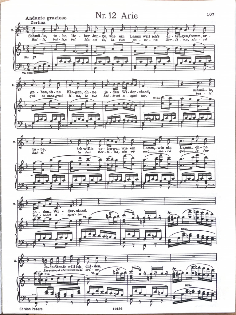 Batti, batti, o bel Masetto | PDF