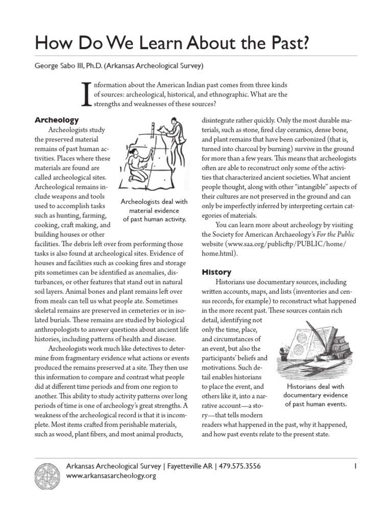 How Do We Learn About The Past | PDF | Archaeology | Social Science