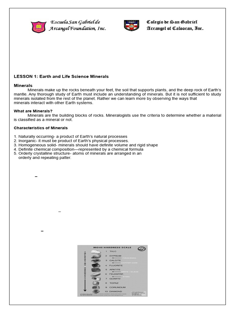 EARTH & LIFE SCIENCE MODULE 2 | PDF