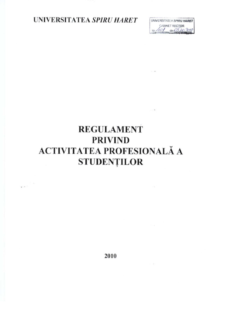 Regulament 2010 | PDF