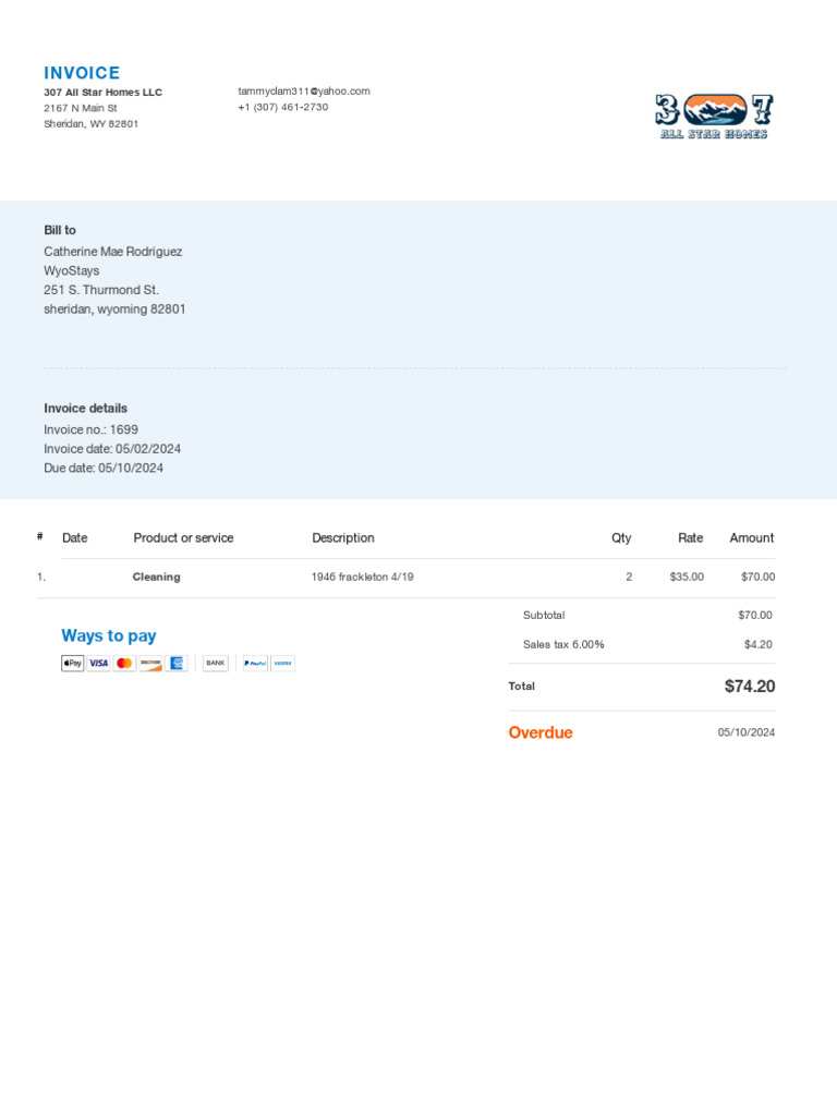 Invoice 1699 | PDF