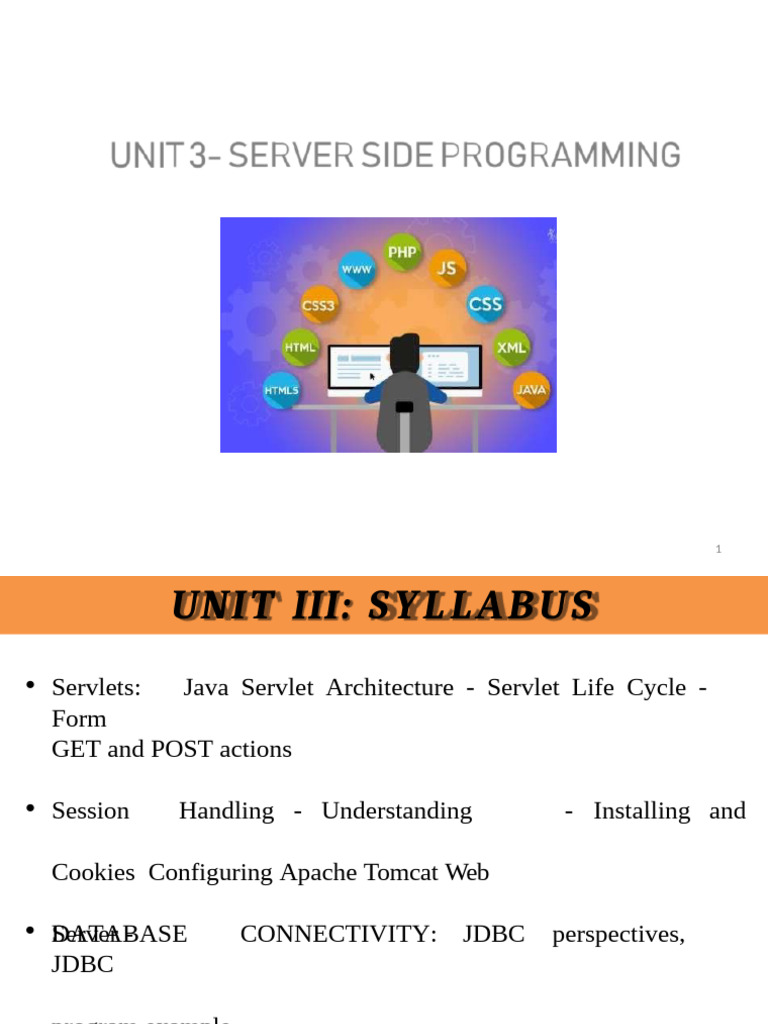 UNIT 3 Server Side Programming | PDF