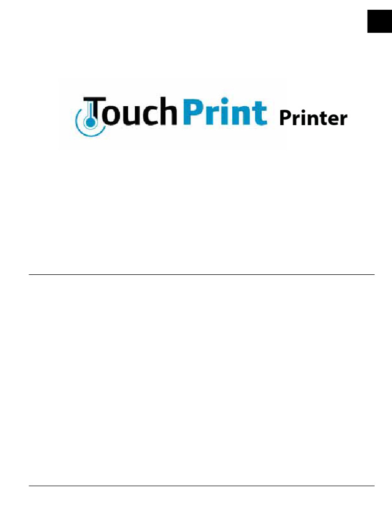 TK 61179-12-OP TouchPrint Printer Operator Manual Rev. 5 02-16 | PDF