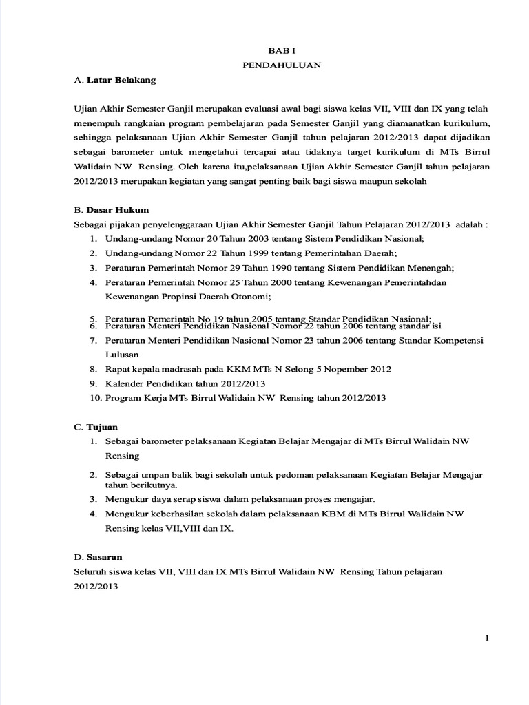 PDF Laporan Kegiatan Semester Mts - Compress | PDF