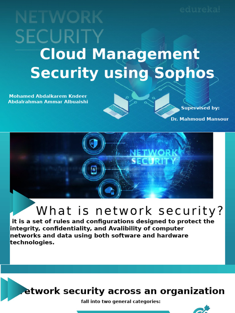 Cloud Management Security Using Sophos: Mohamed Abdalkarem Kndeer Abdalrahman Ammar Albuaishi | PDF