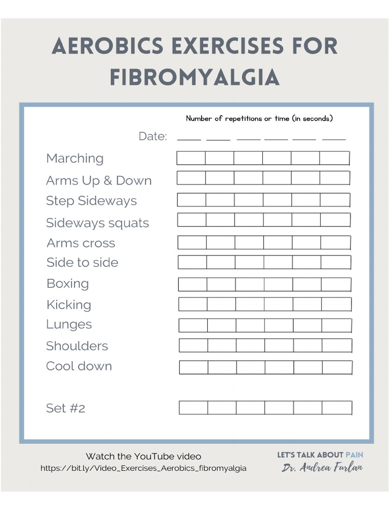 Handout Fibromyalgia Exercises Aerobics | PDF