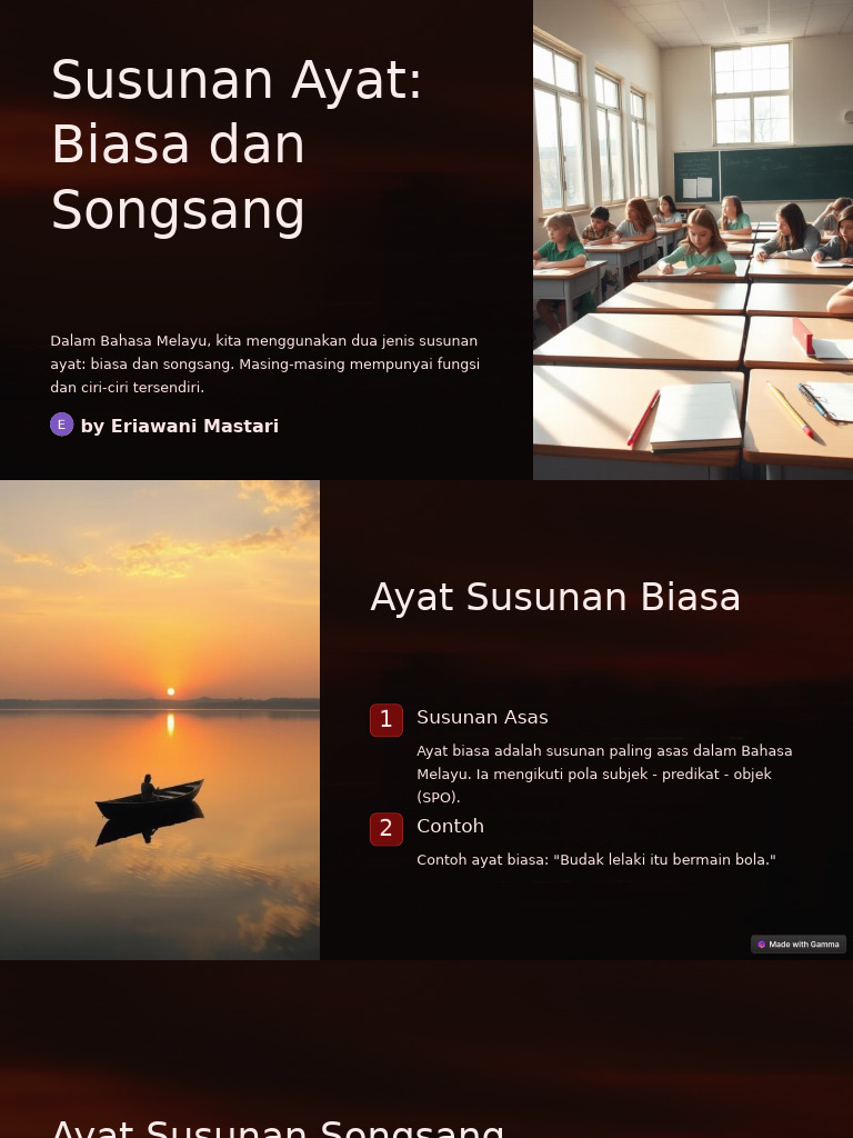 Susunan Ayat Biasa Dan Songsang | PDF