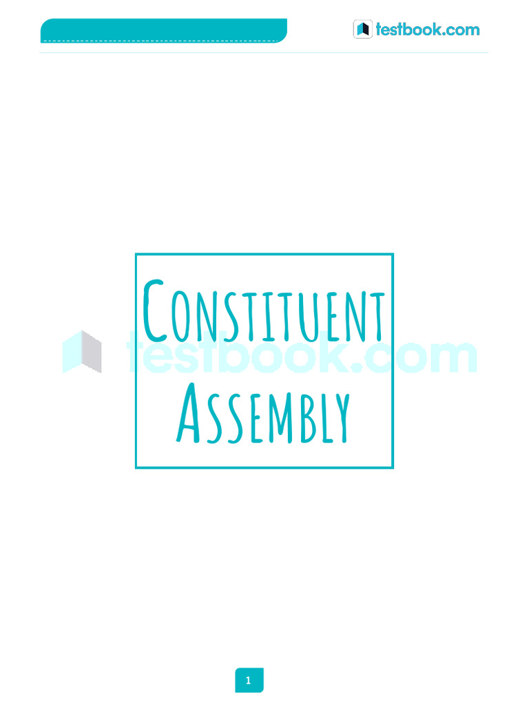 Constituent Assembly | PDF