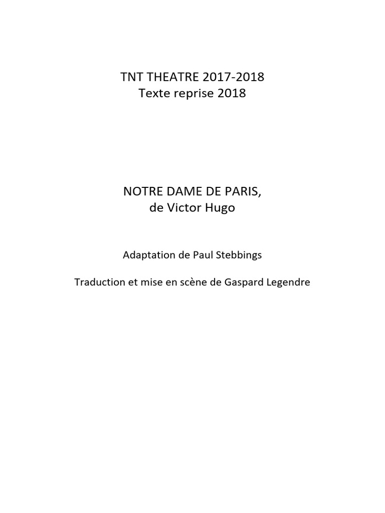 Notre-Dame de Paris - Texte - 240229 - 124318 | PDF