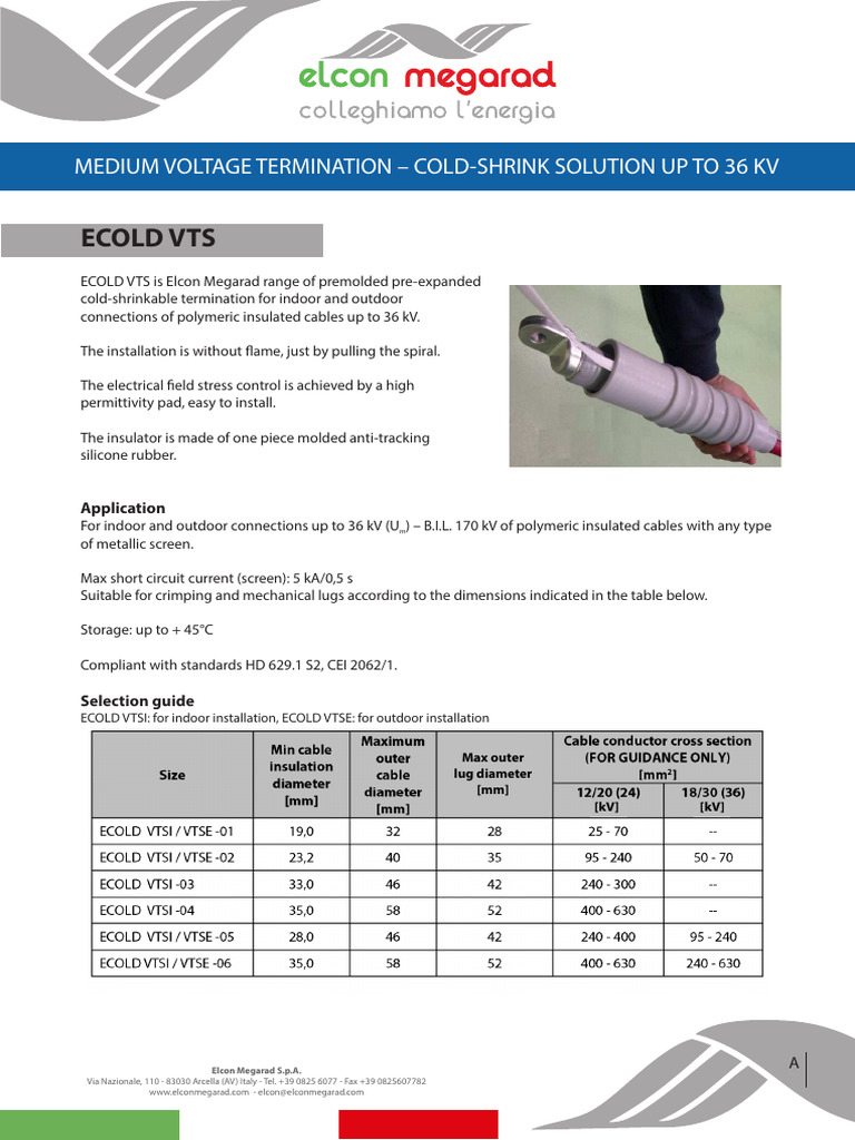 ECOLD VTS TERMINATIONS Ultima Revisione 1 | PDF