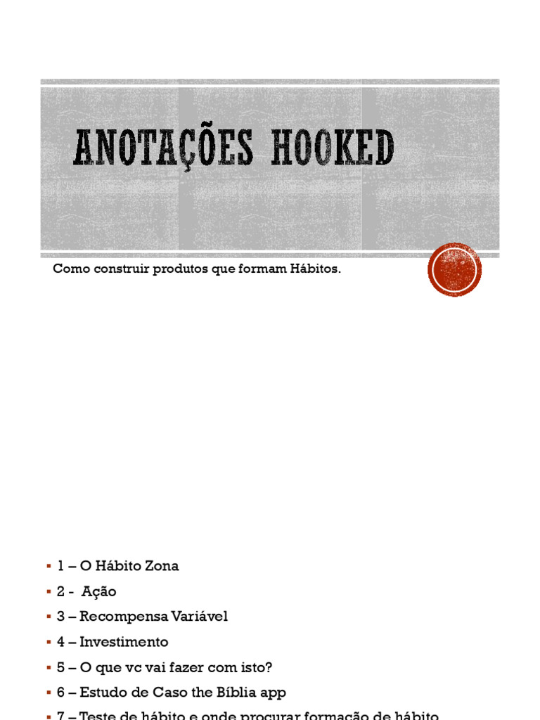 Hooked (anotações) | PDF
