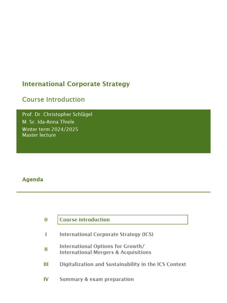 ICS 2024 Session 1 | PDF
