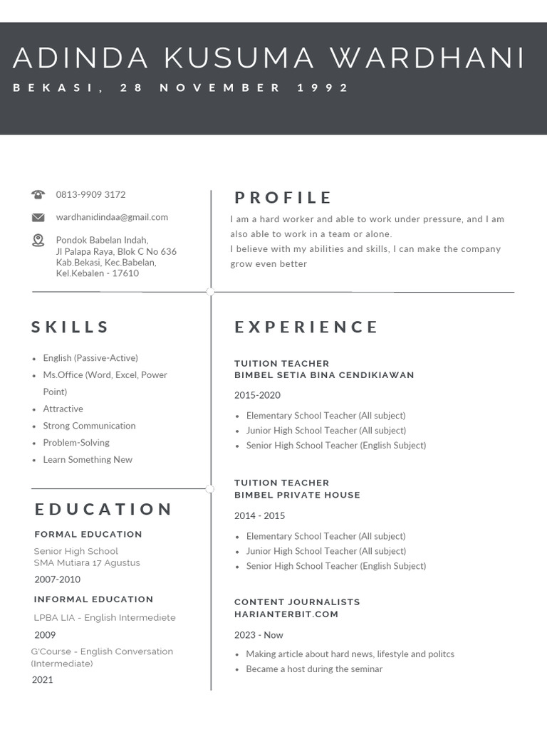 CV + CV Letter | PDF