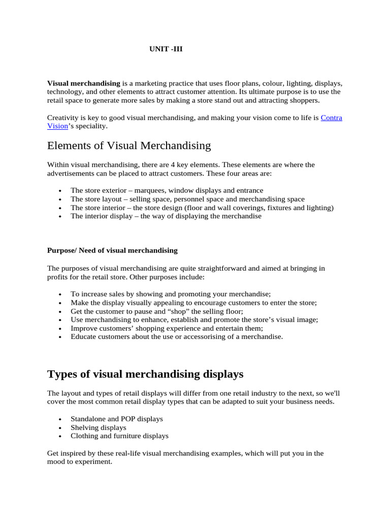 FCP Notes Unit 3 | PDF