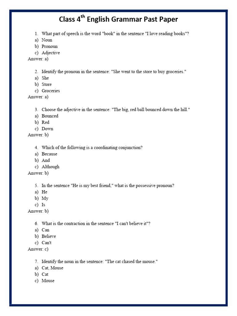 Past Paper | PDF