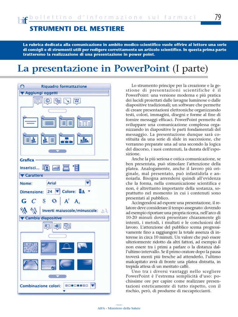 La presentazione scientifica | PDF