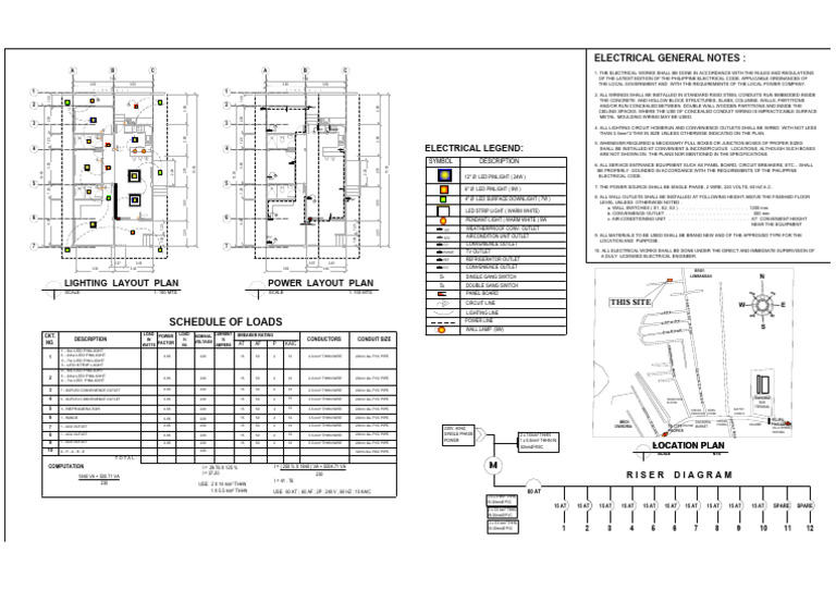 Electrical Drawing Sample-1 | PDF