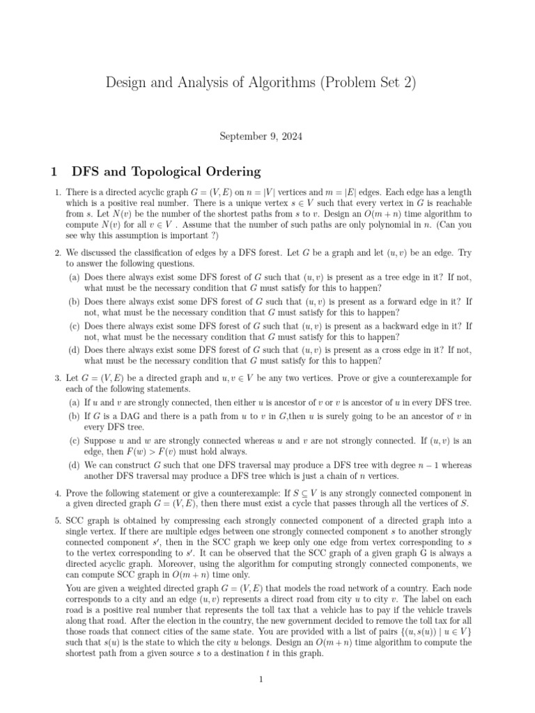 Problem Set 2 - CS345 - Iitk | PDF