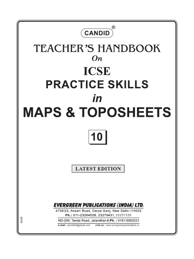 Icse Practice Skills in Maps and Toposheets 10 | PDF