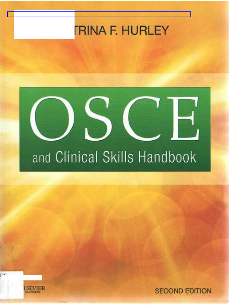 Osce and Clinical Skills Handbook 2nd Edition - Compress | PDF