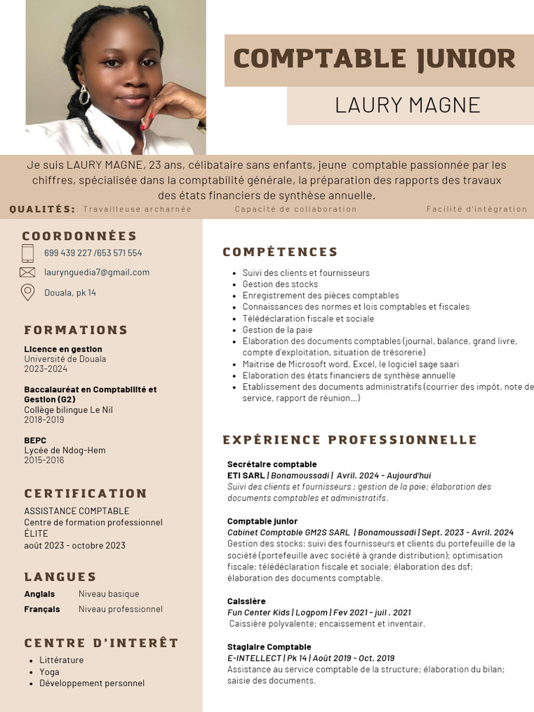 Comptable CV PDF | PDF