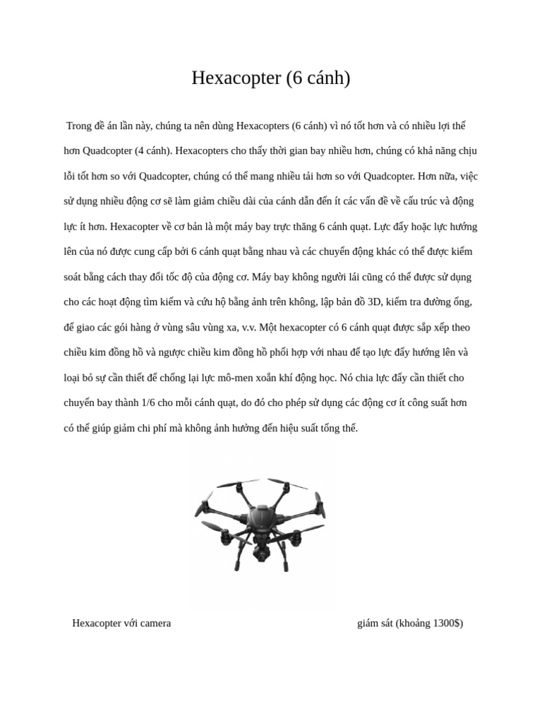 Hexacopter | PDF