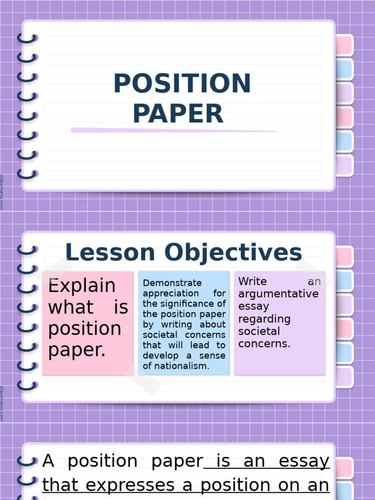 Position Paper | PDF