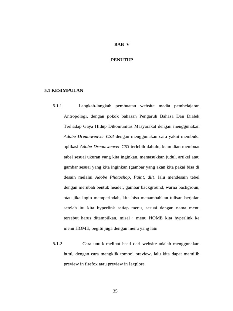 BAB V | PDF