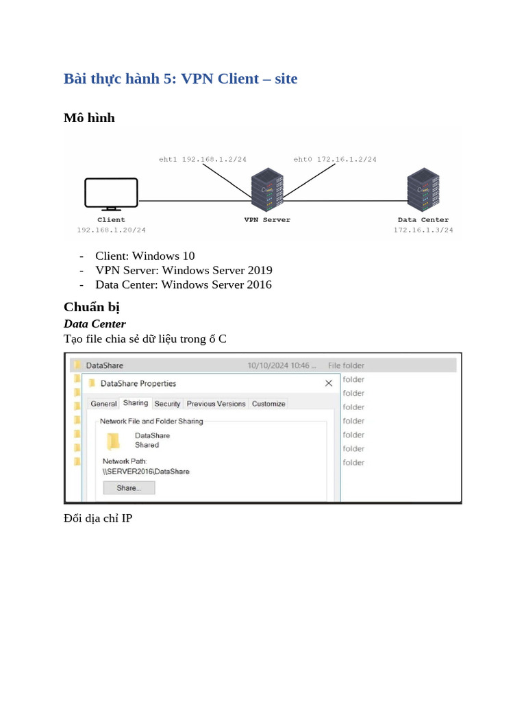 Lab 5 - VPN Client-Site | PDF