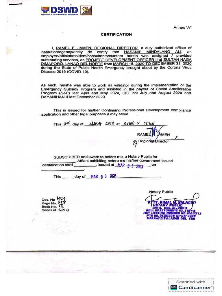 Cpda DSWD Region X XPRC | PDF