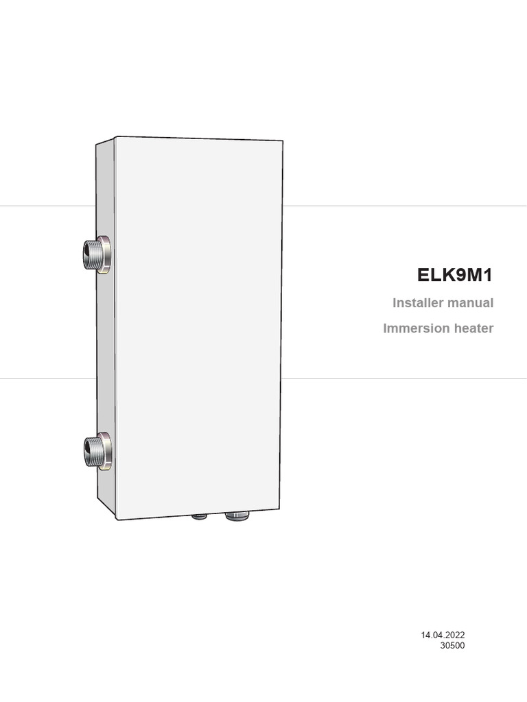 ELK9M1 - Installation Manual Grzalka MHI Pompa Ciepla | PDF