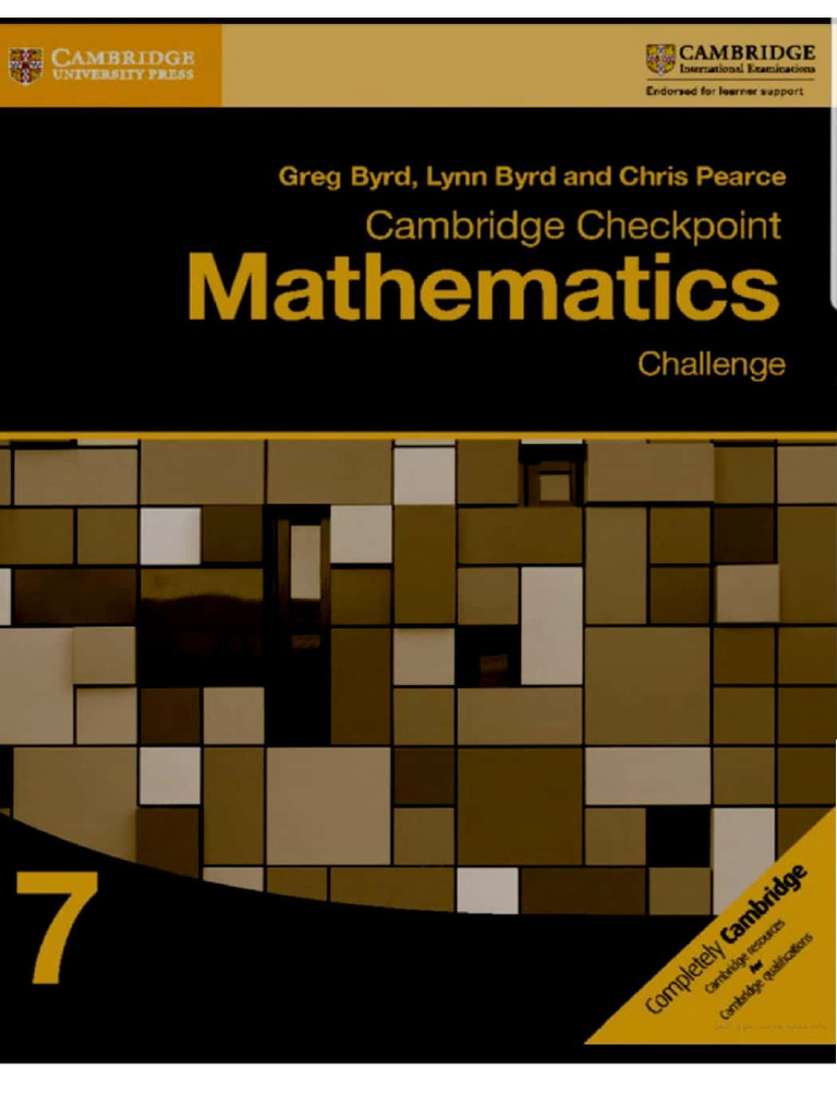 Cambridge Checkpoint Math 7 Challenge WB | PDF