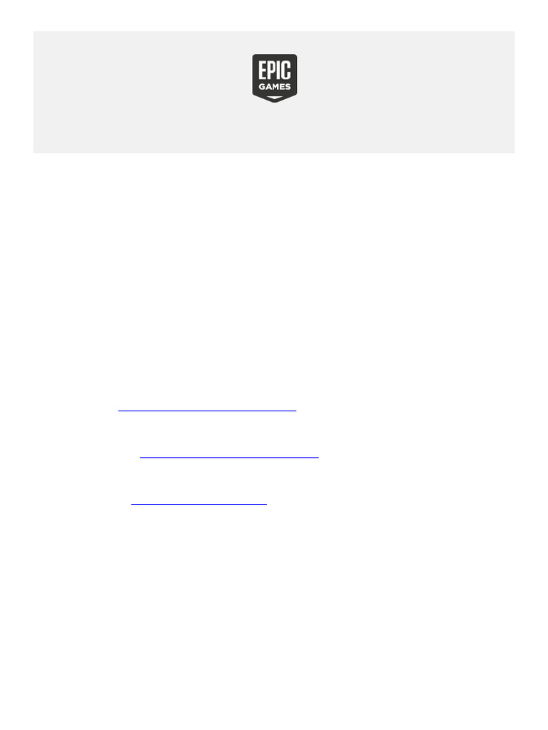 EPIC GAMES STORE END USER LICENSE AGREEMENT | PDF