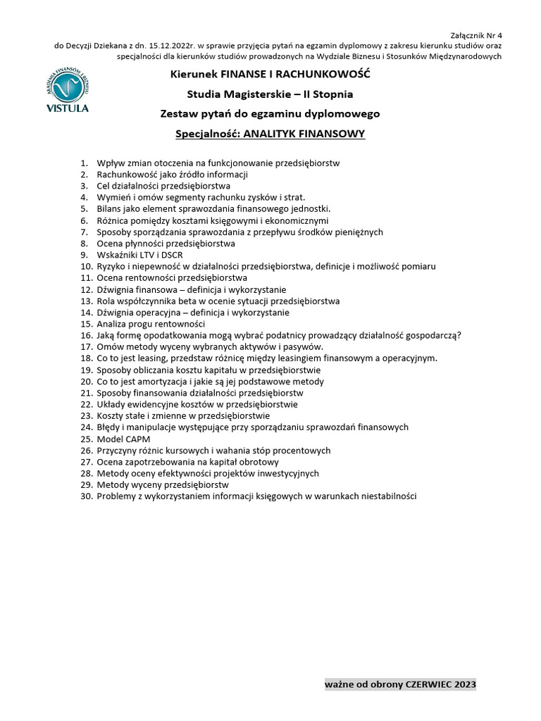 FA MGR Spec - Analityk+finansowy | PDF