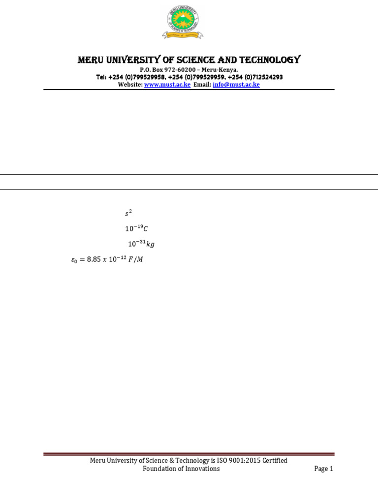 SPS-3111-General-Physics-.docx-1 | PDF