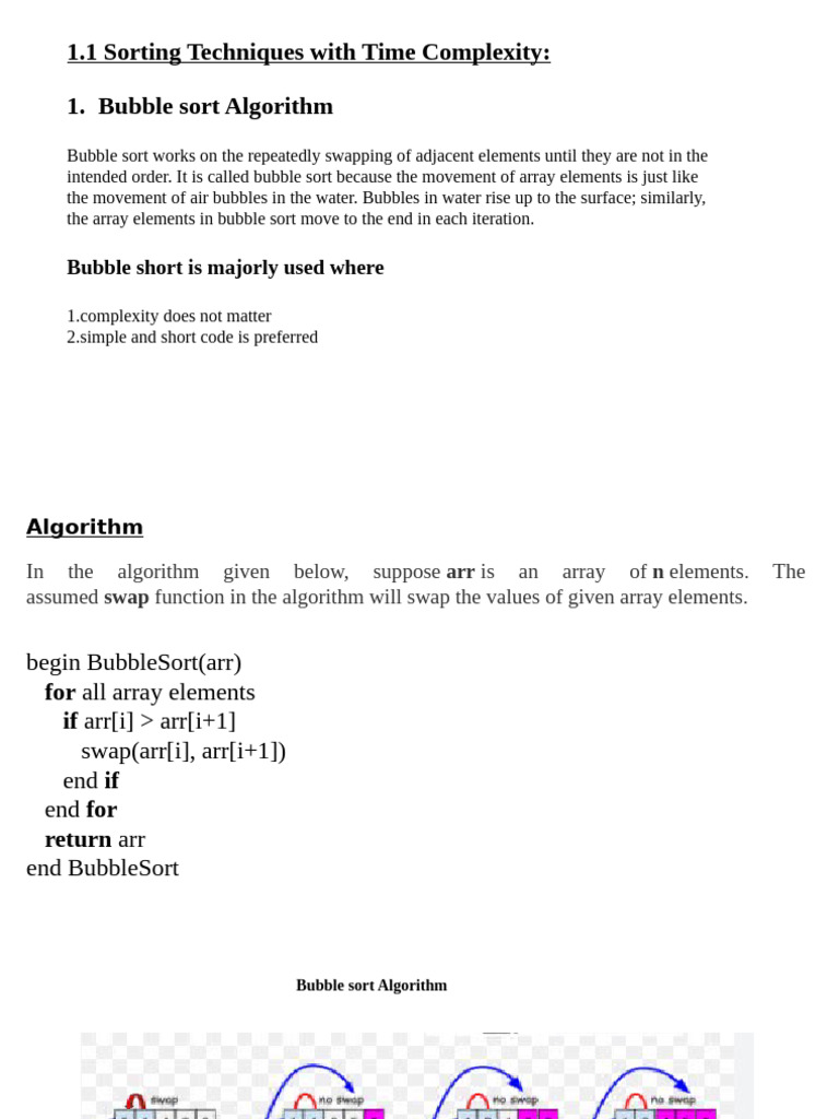 Bubble Selection Sort | PDF | Algorithms | Teaching Methods & Materials