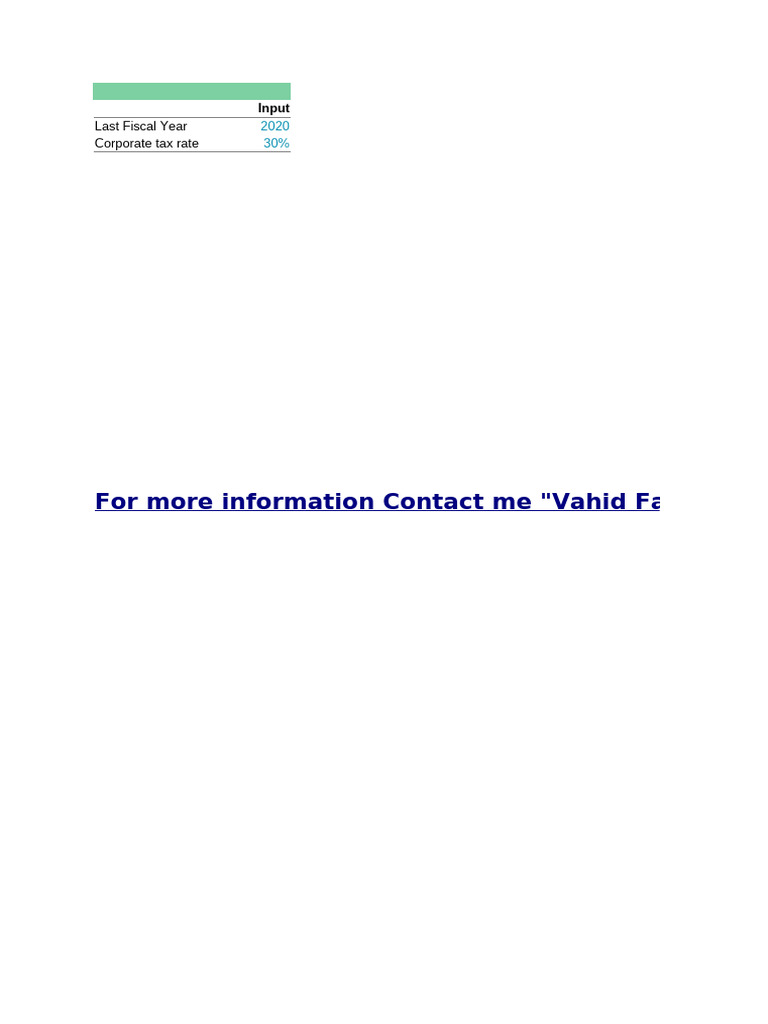 Discounted Cash Flow (DCF) Sample | PDF