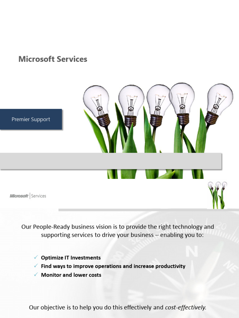 Microsoft Premier Support Services | PDF