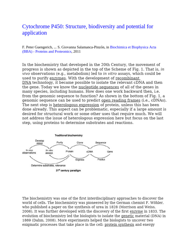 Cytochrome P450 | PDF