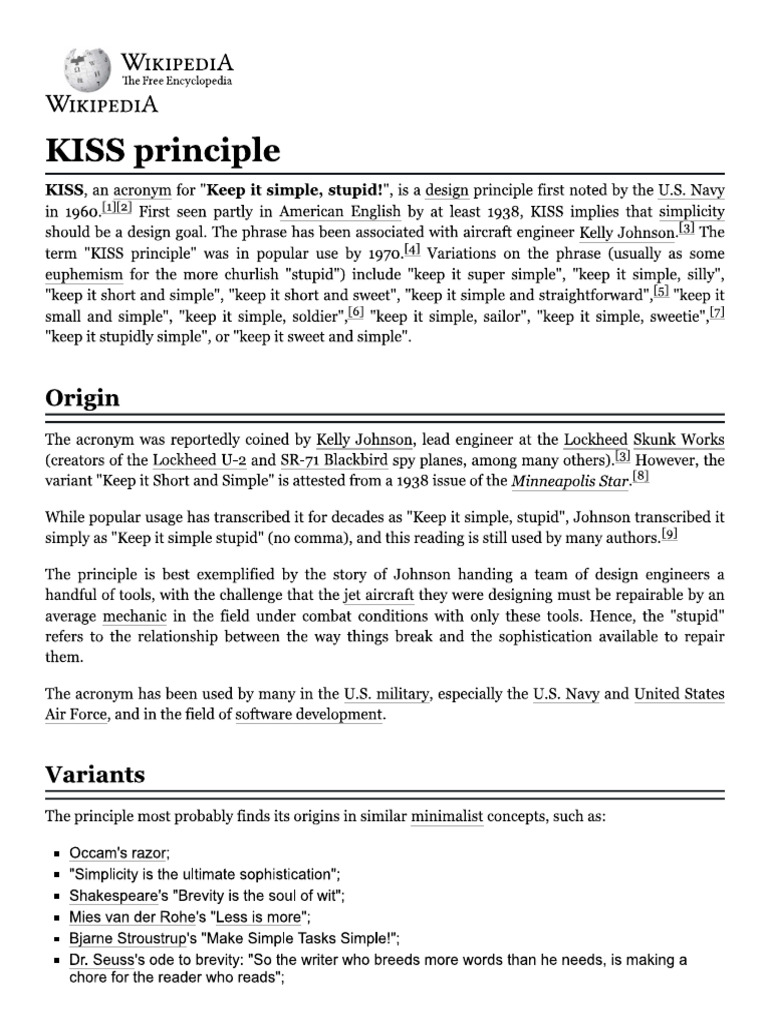 kiss | PDF