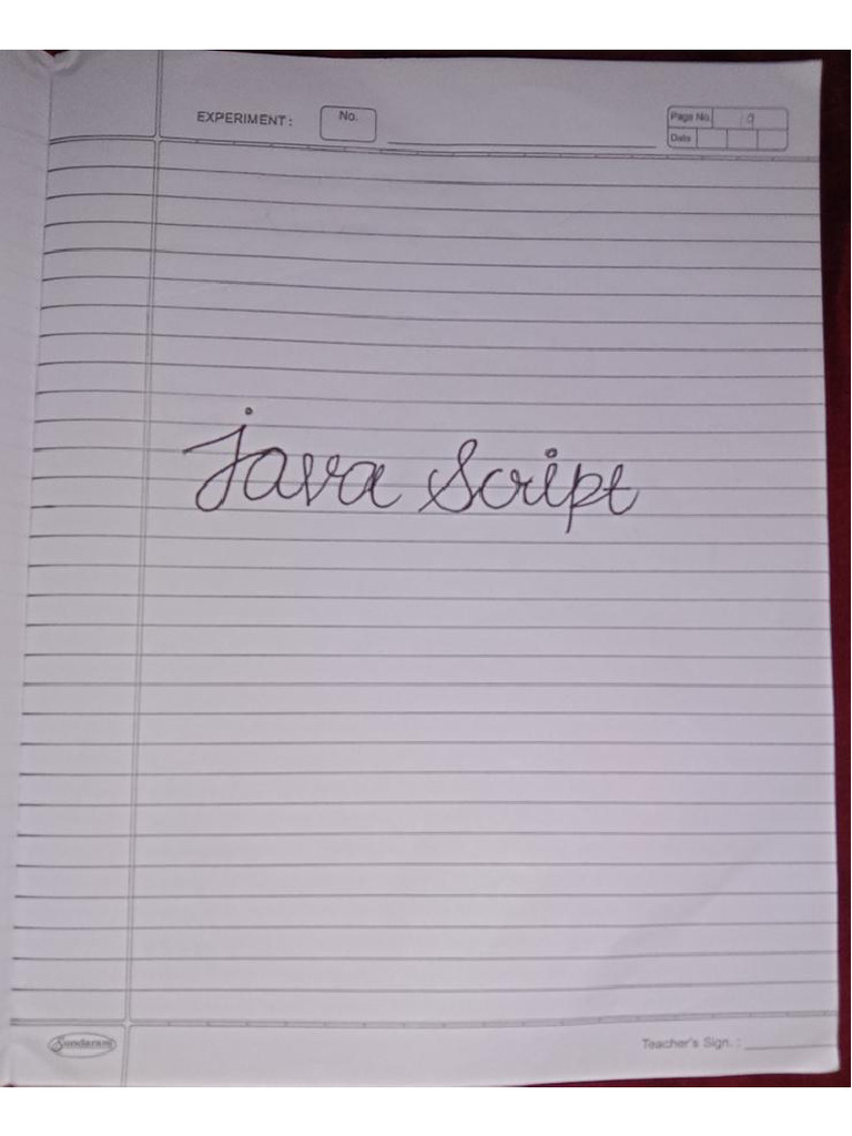 Java Script Practical | PDF