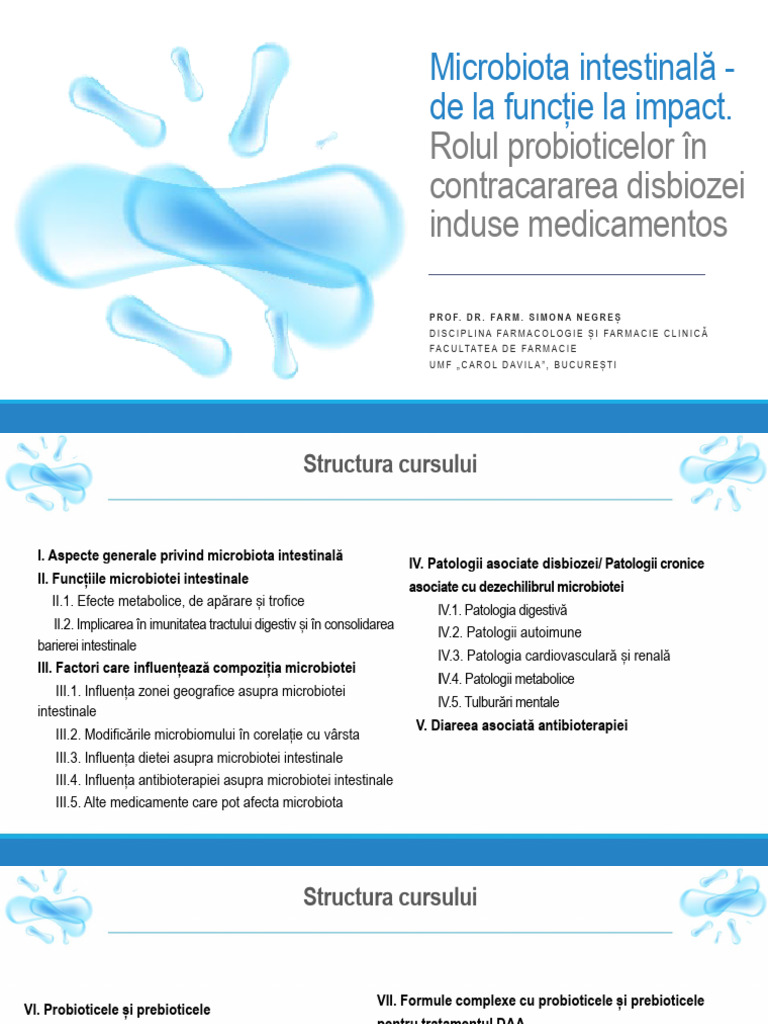 Microbiota Intestinala de La Functie La Impact Rolul Probioticelor in ...